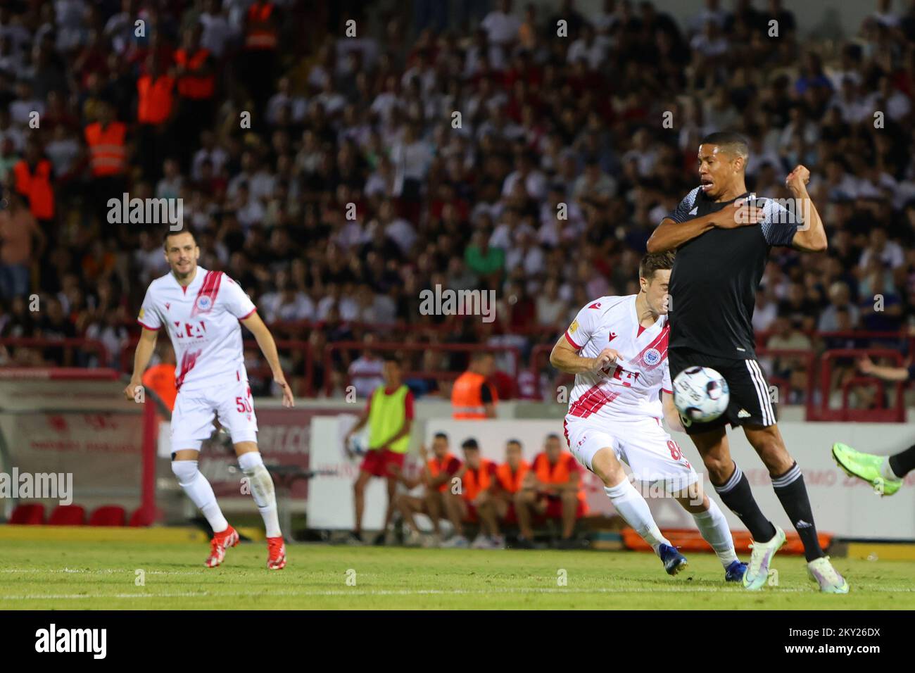 UEFA Champions League 2022/2023 season first qualifying round match between HSK Zrinjski Mostar ...