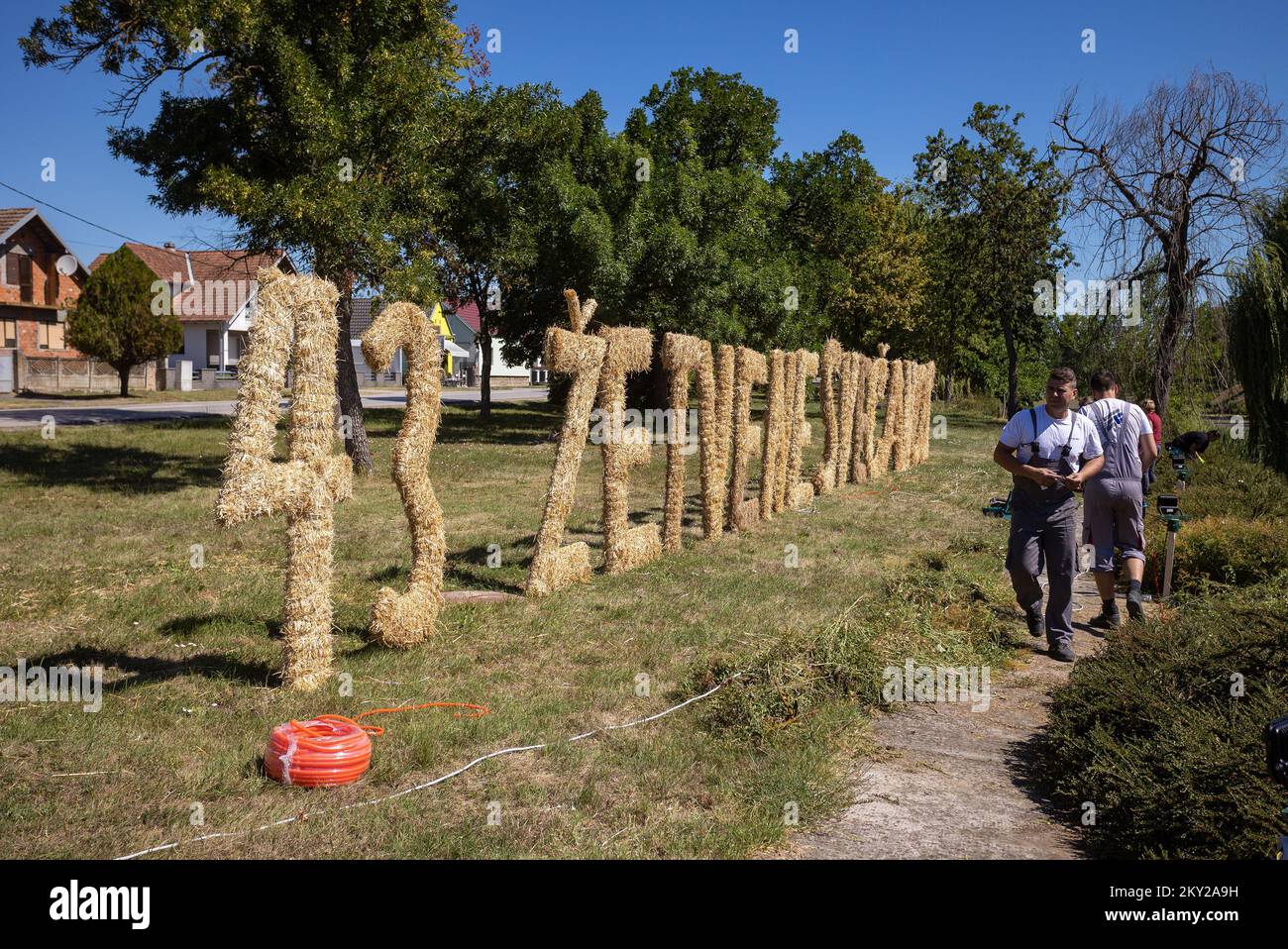 Osijek artist Nikola Faller made a male sculpture in national costume ...