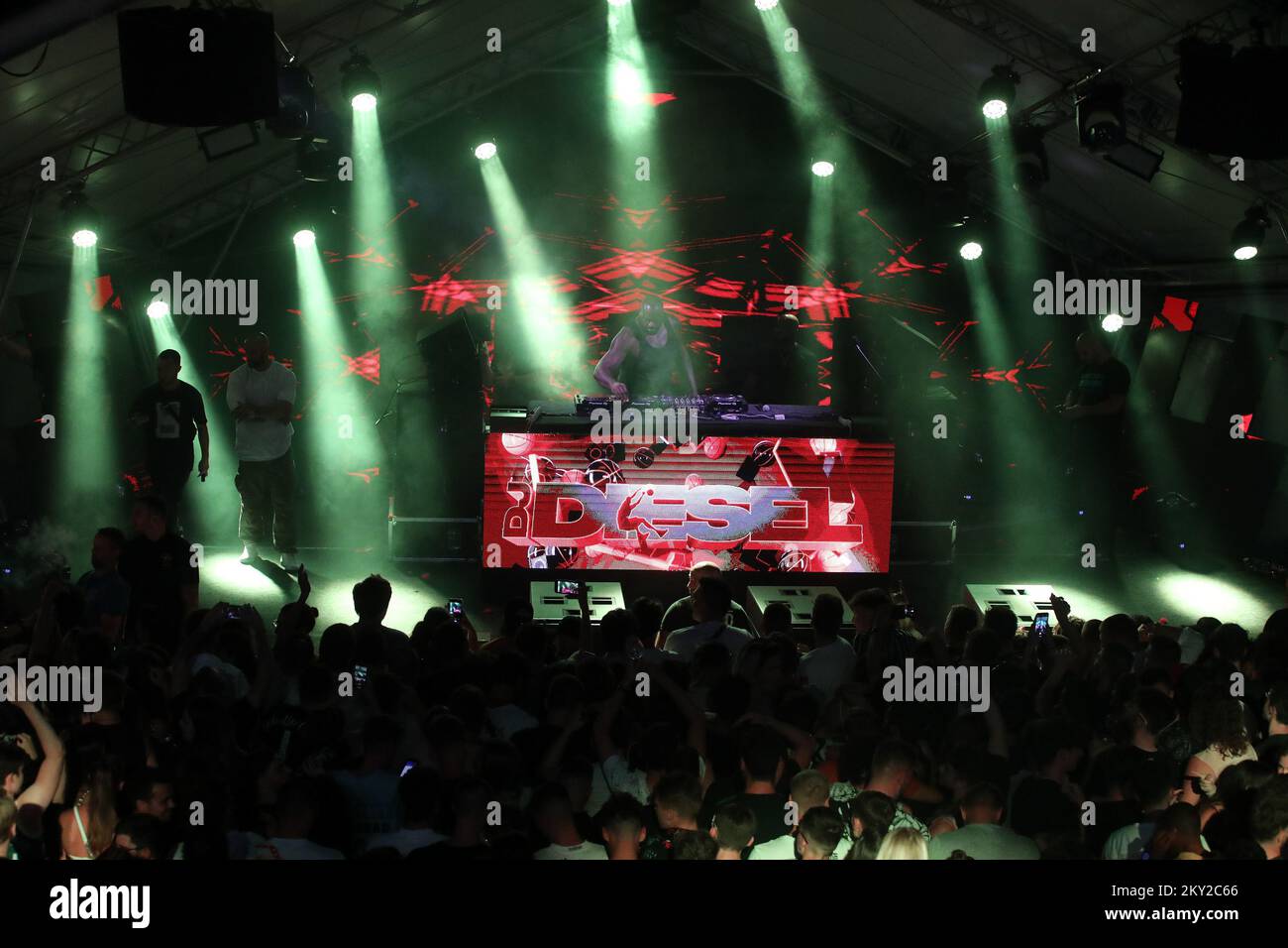 Famous former basketball player Shaquille Oâ€™Neal perform as DJ Diesel ...