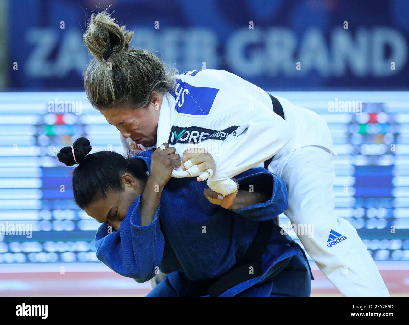 Gilli Sarir of Israel fights against Ketleyn Quadros of Brazil in the ...