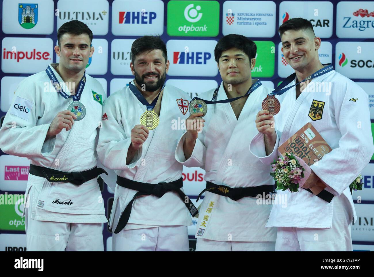 Beka Gviniashvili, Rafael Macedo, Kenta Nagasawa and Eduard Trippel at ...