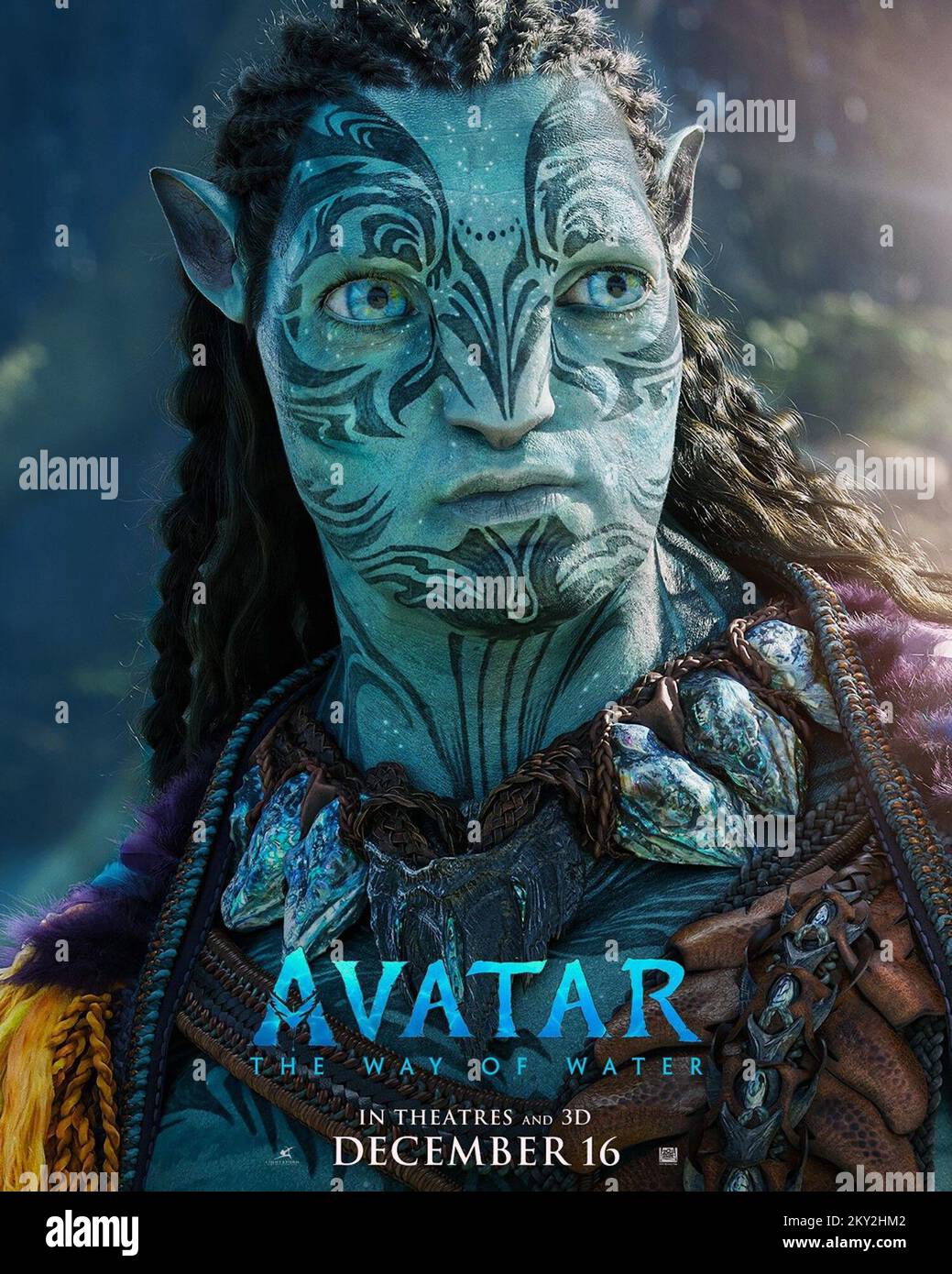 AVATAR: THE WAY OF WATER, (aka AVATAR 2), character poster, Tonowari (voice: Cliff Curtis), 2022 ...