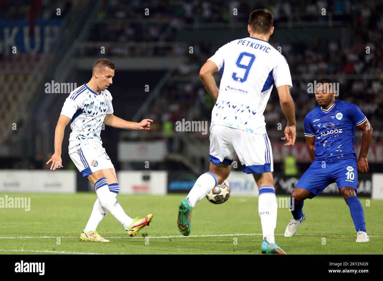 UEFA Champions league Second qualifying round, 2nd leg match FC Shkupi ...