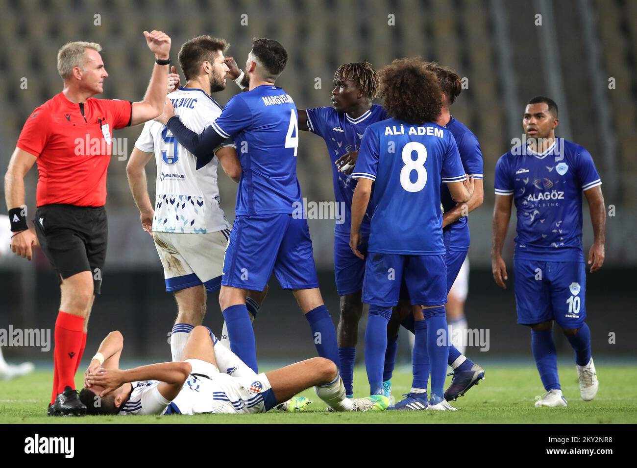 UEFA Champions league Second qualifying round, 2nd leg match FC Shkupi ...