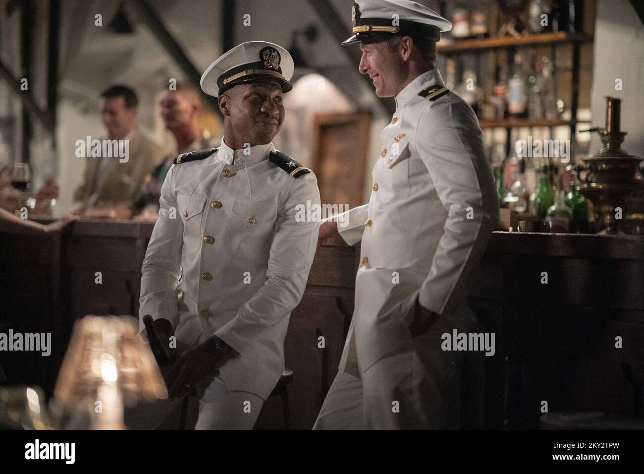 DEVOTION, from left: Jonathan Majors, Glen Powell, 2022. ph: Eli Ade ...