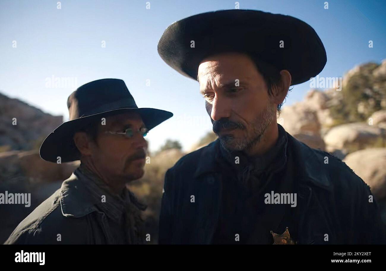 THE LAST MANHUNT, from left: Charlie Brumbly, Christian Camargo, 2022 ...