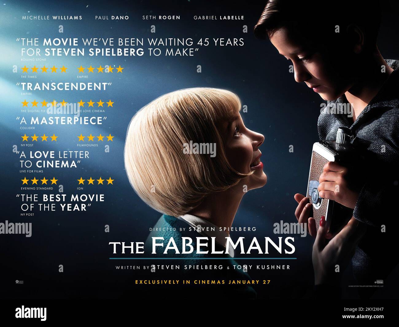 THE FABELMANS, British poster, from left: Michelle Williams, Mateo ...