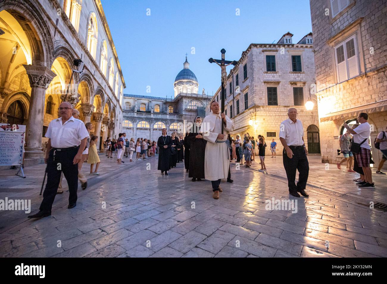 Procession on the feast of the Assumption of the Blessed Virgin Mary in ...