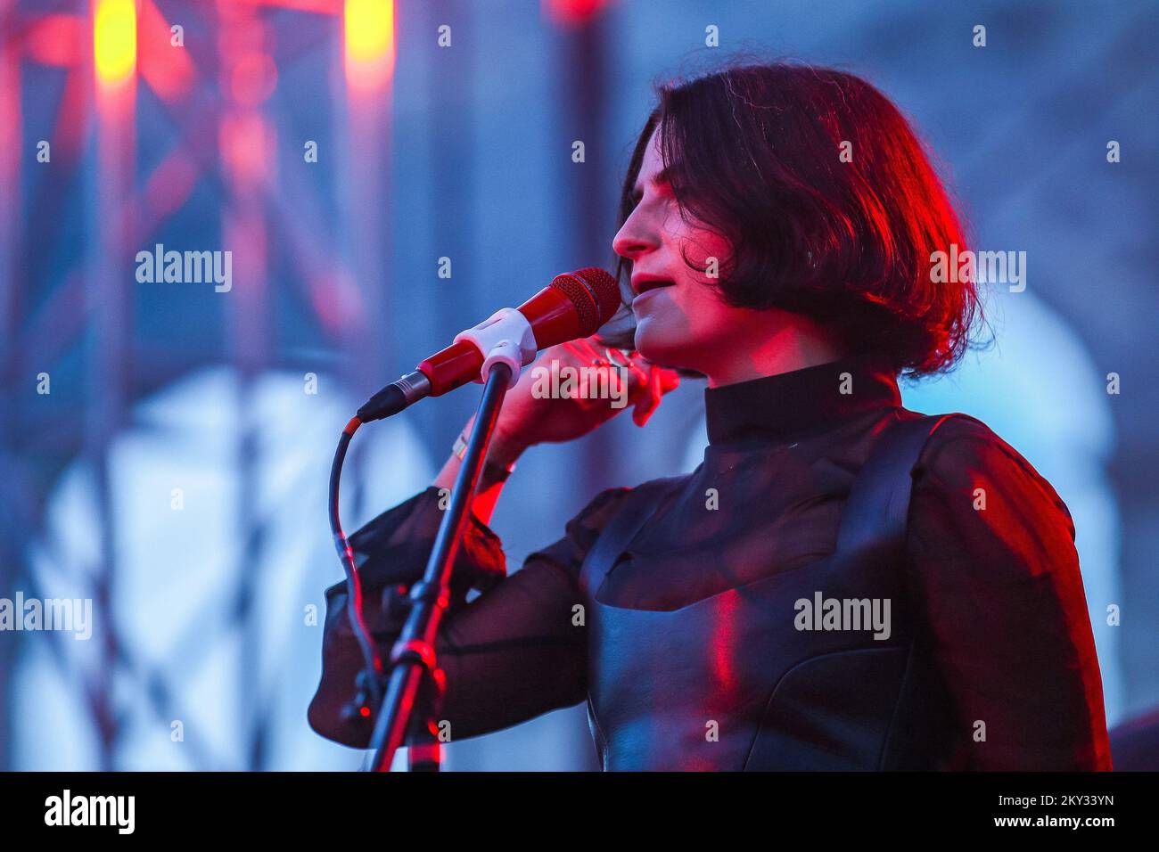 Atina Mattiel Brown of band Mattiel performs during a concert in Roman ...
