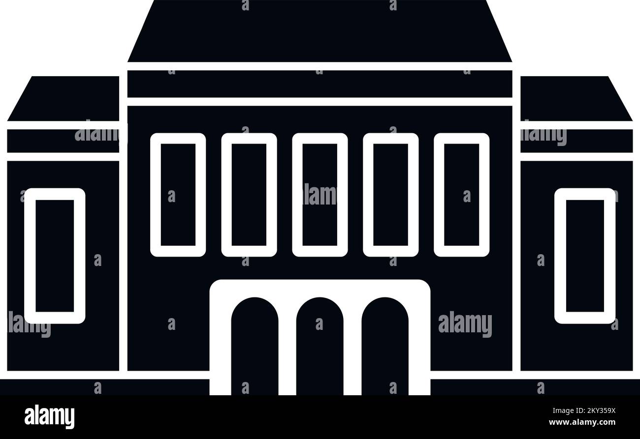 School building icon simple vector. Campus college. City park Stock Vector Image & Art - Alamy