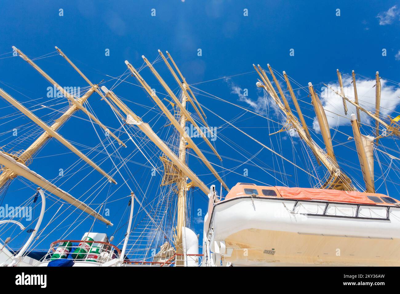 Royal Clipper arrived in Port of Zadar, in Zadar, Croatia, on Aug 21 ...
