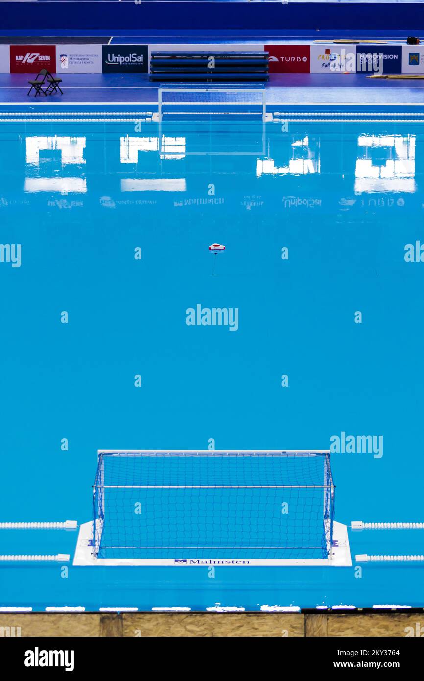 General view of swimming pool inside Spaladium Arena in Split, Croatia ...