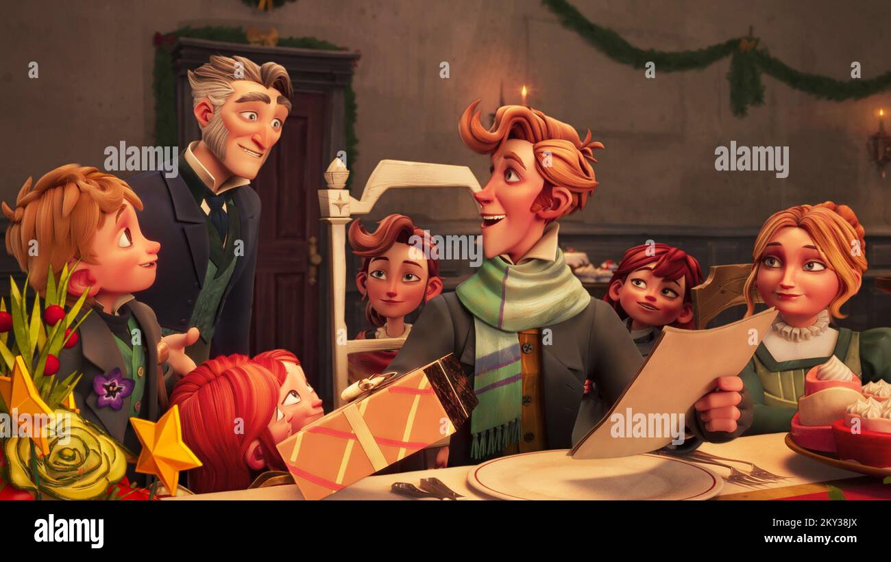 Scrooge A Christmas Carol 2nd From Left Ebenezer Scrooge Voice Luke Evans With The