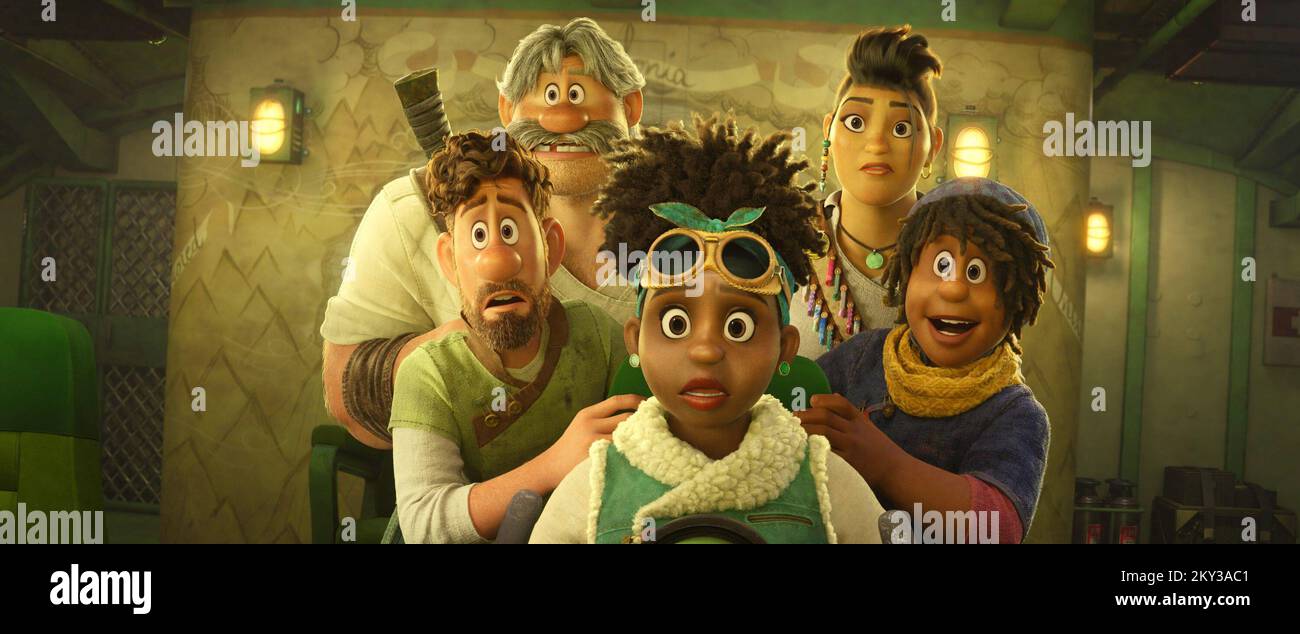 STRANGE WORLD, from left: Searcher Clade (voice: Jake Gyllenhaal ...