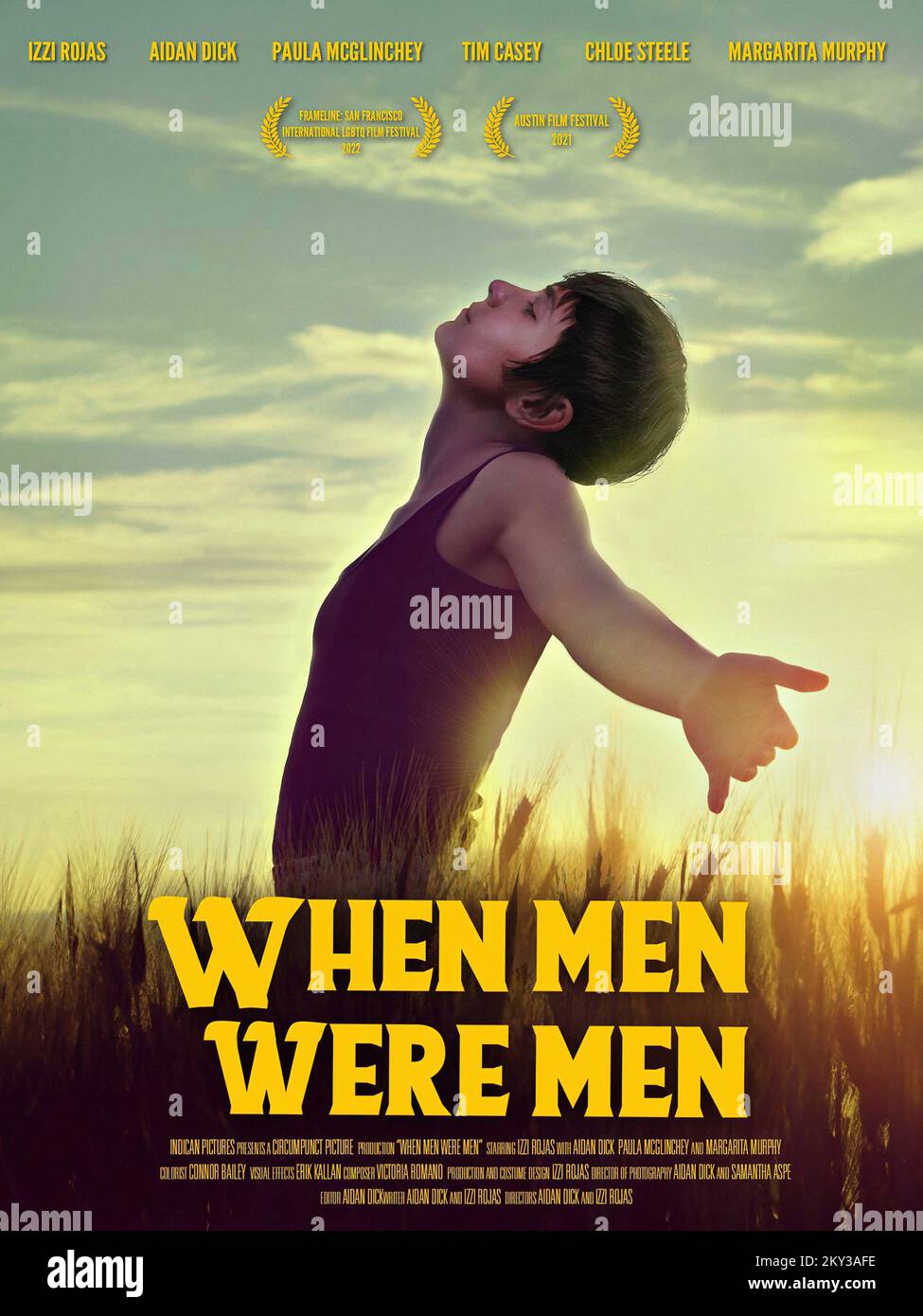 WHEN MEN WERE MEN, poster, Izzi Rojas, 2021. © Indican Pictures ...