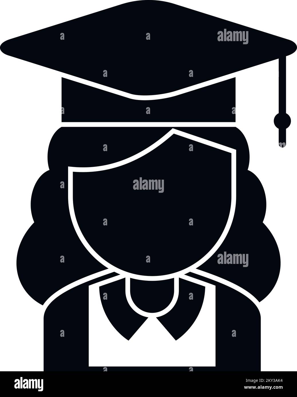 Campus graduation icon simple vector. College education. Student life ...