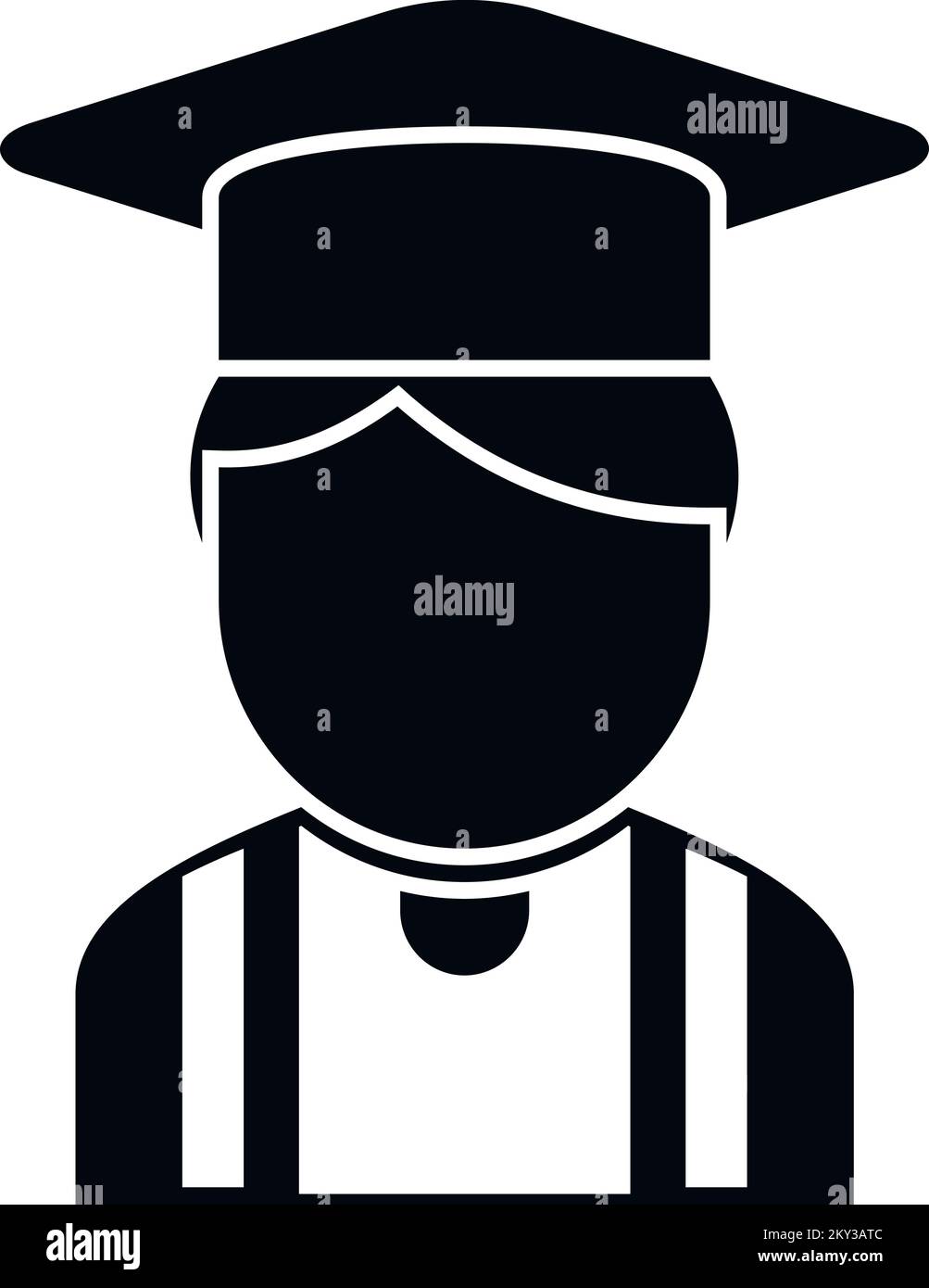 School graduation icon simple vector. Campus life. Class training Stock ...