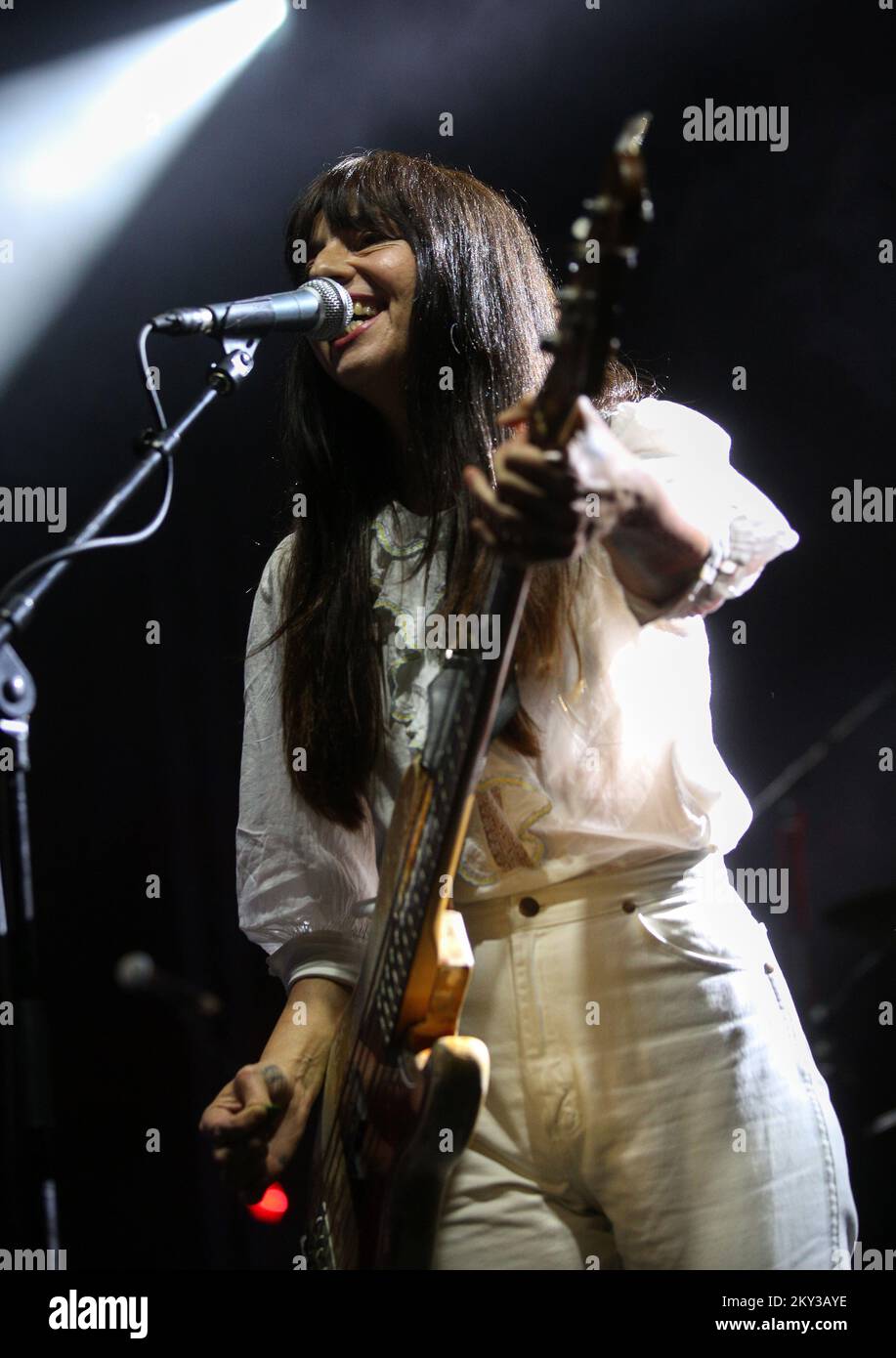 Paz Lenchantin of Pixies performs during a concert in Zagreb, Croatia ...