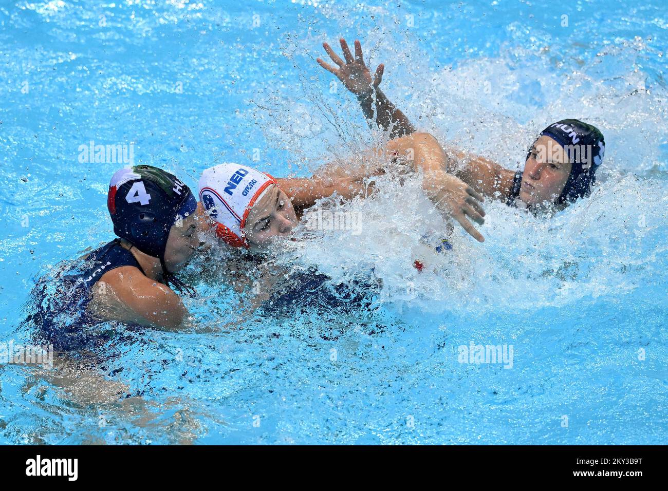 SPLIT, CROATIA - AUGUST 28: Greta Gurisatti of Hungary and Vivian ...