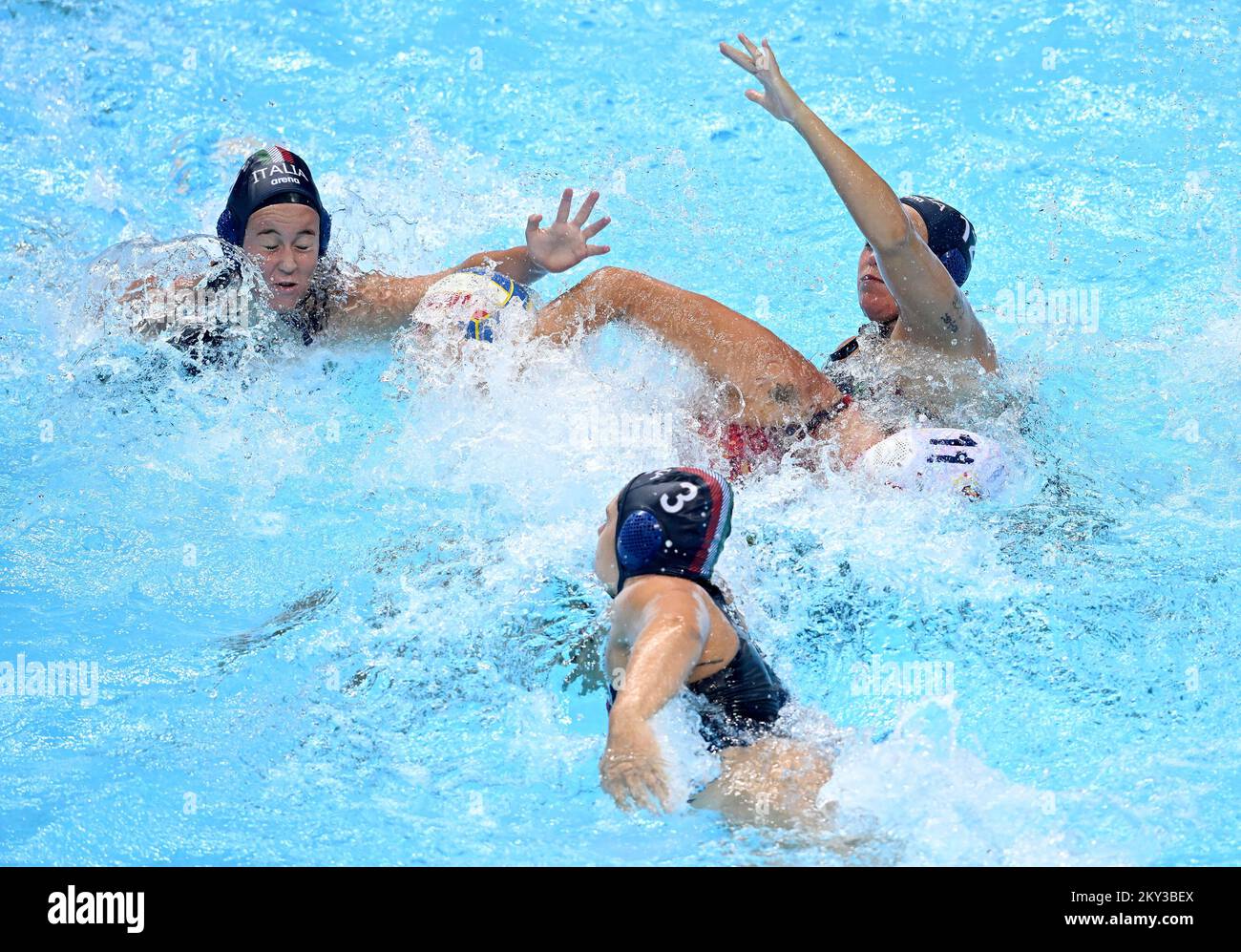 SPLIT, CROATIA - AUGUST 28: Maica Garcia Godoy of Spain and Giulia ...