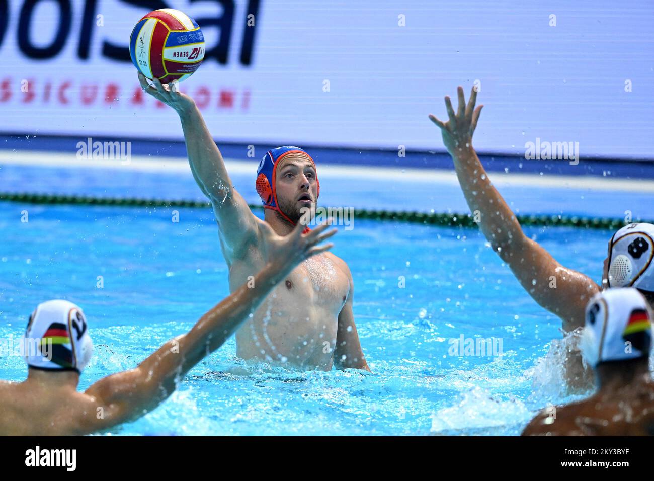 Pascal Janssen of Netherlands in action during the 2022 European Water ...