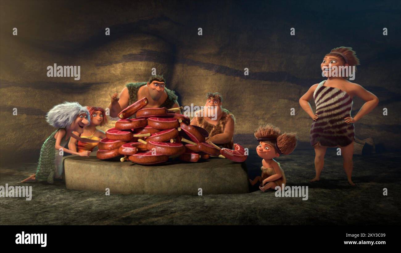 THE CROODS: FAMILY TREE, from left: Gran Crood (voice: Artemis Pebdani ...