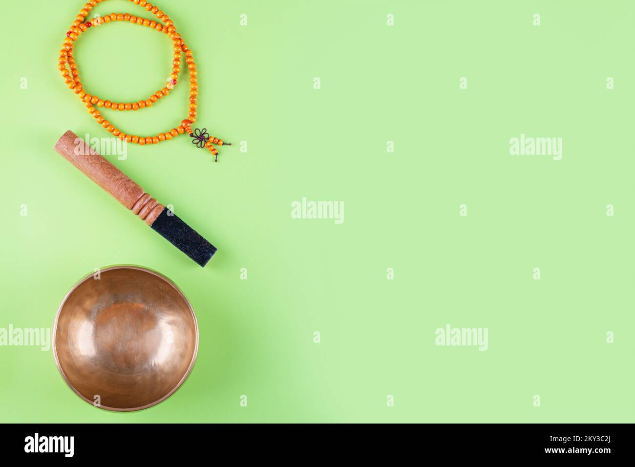 Tibetan singing bowl beads hi-res stock photography and images - Alamy