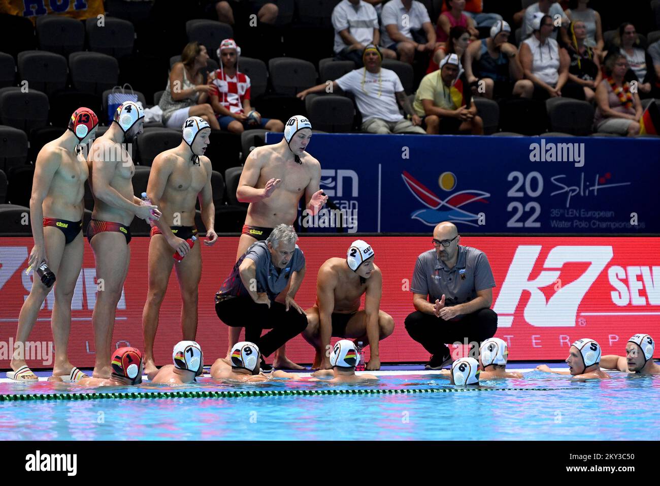 Germany Head Coach Petar Porobic during the 2022 European Water Polo ...
