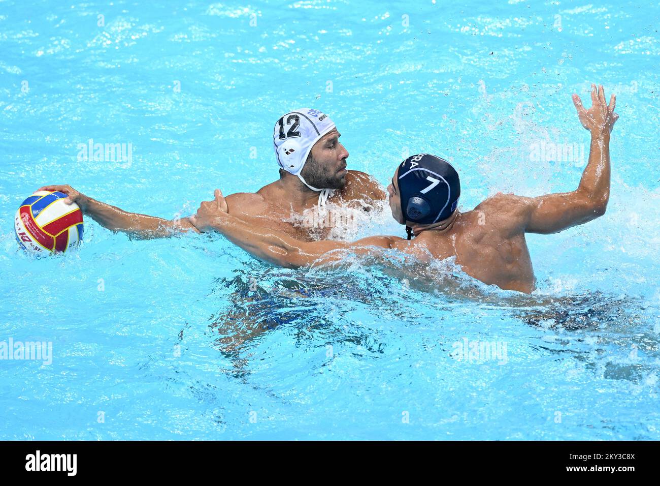 SPLIT, CROATIA - AUGUST 29: Angelos Vlachopoulos of Greece in action ...