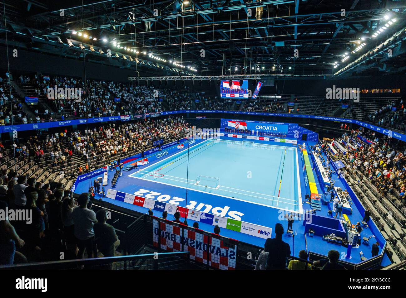 SPLIT, CROATIA - AUGUST 29: General view of Spaladium Arena during the ...