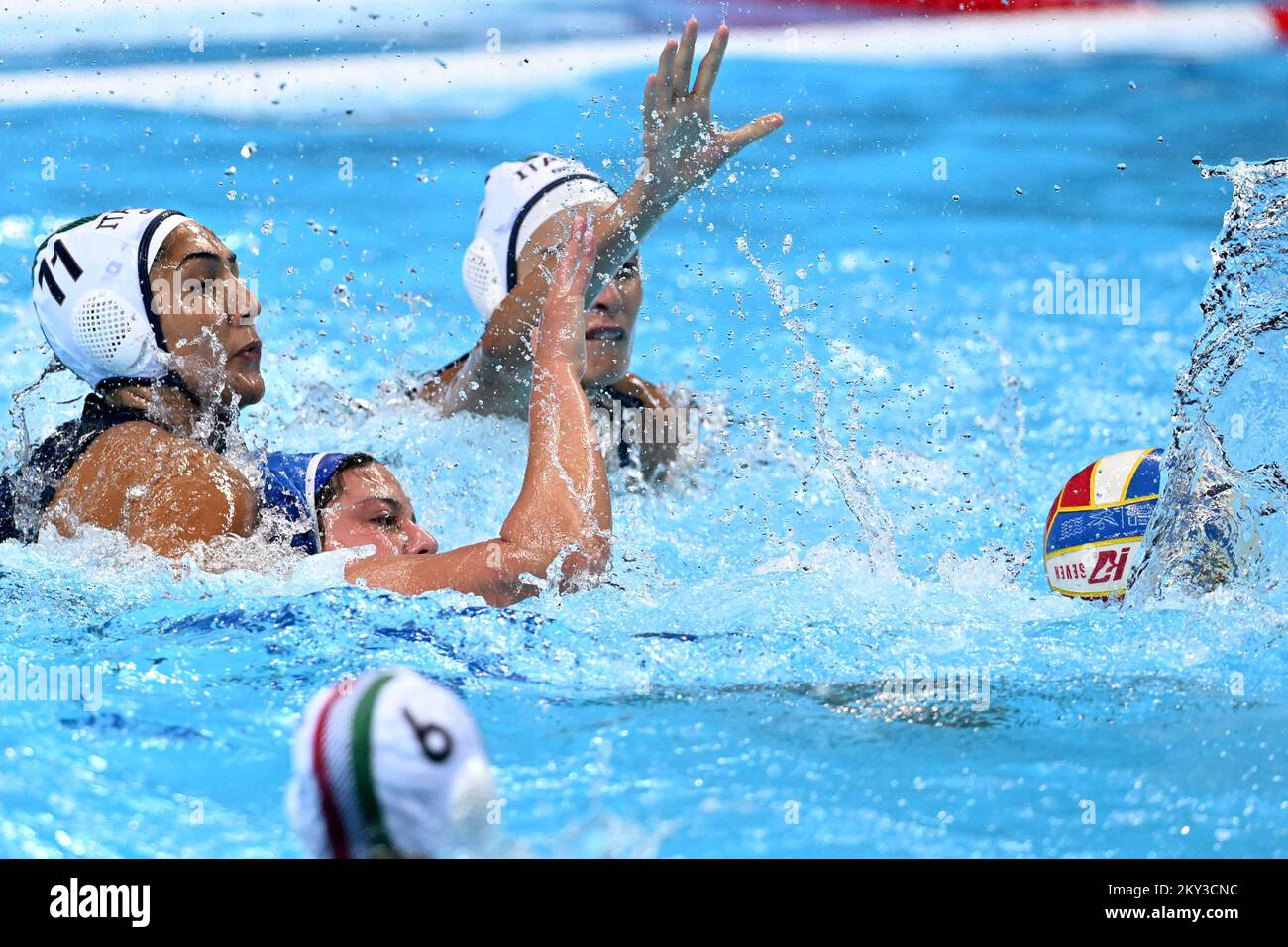 SPLIT, CROATIA - AUGUST 30: Lior Ben David of Israel and Agnese ...