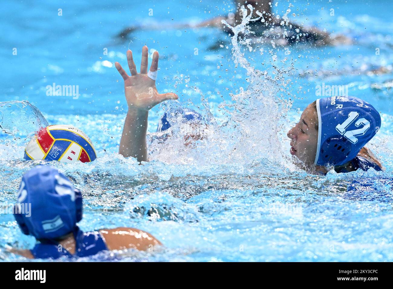 SPLIT, CROATIA - AUGUST 30: Veronika Kordonskaia of Israel in action ...