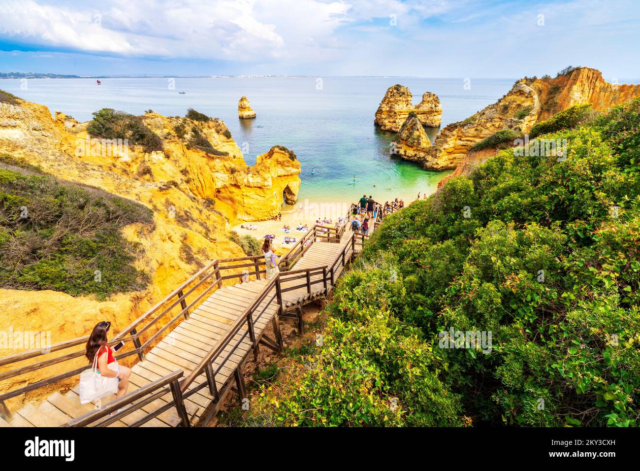 Boardwalk and Stairs to Camilo Beach Camilo Beach,Praia do Camilo ...