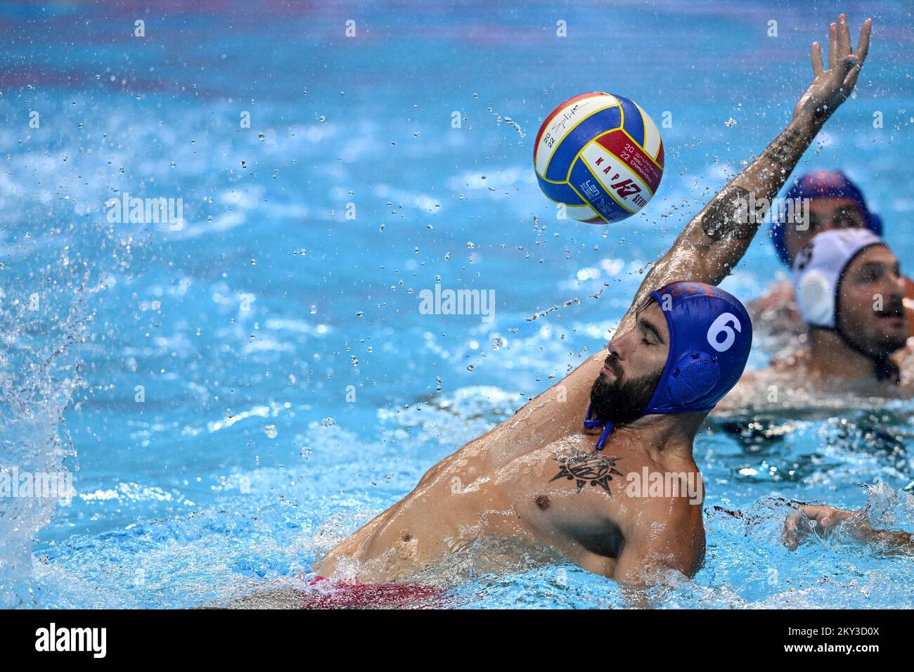 SPLIT, CROATIA - AUGUST 31: Marko Jelaca of Georgia in action during ...