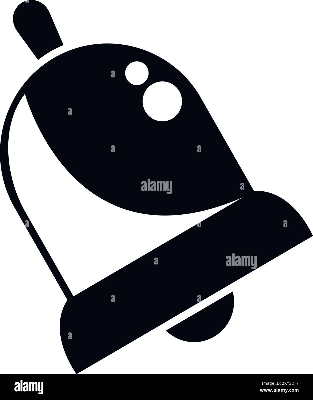 School bell icon simple vector. Study life. Front training Stock Vector ...