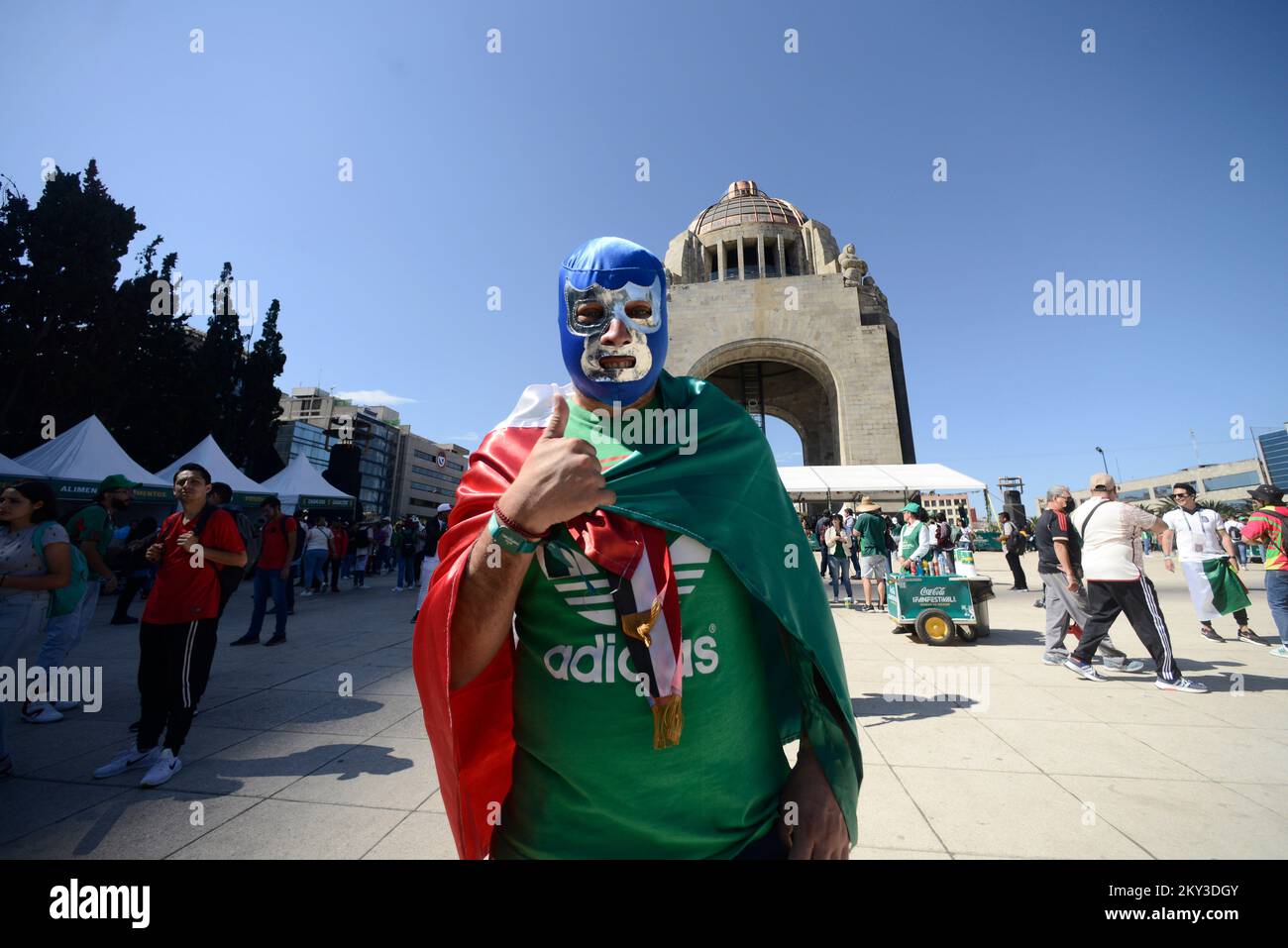November 30, 2022, Mexico City, Mexico: Mexican fans attend the FIFa ...