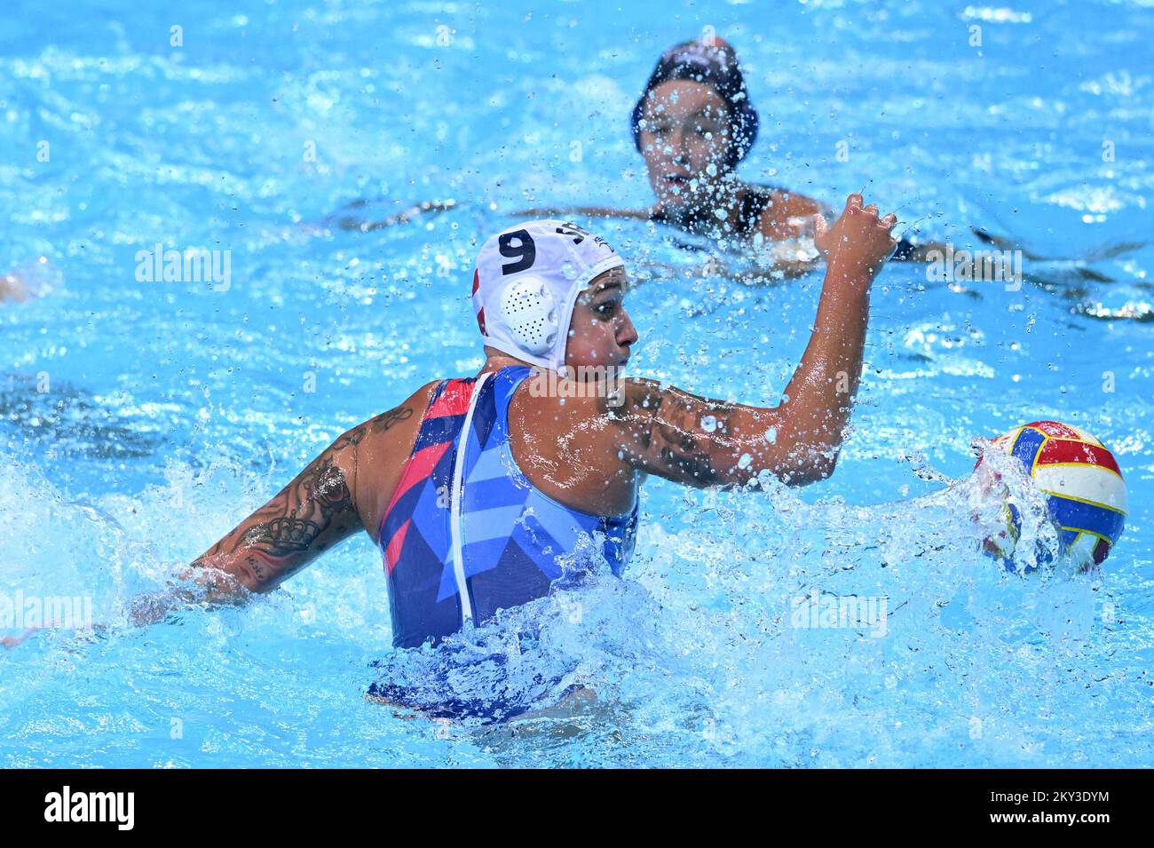 SPLIT, CROATIA - SEPTEMBER 01: Jelena Vukovic of Serbia in action ...