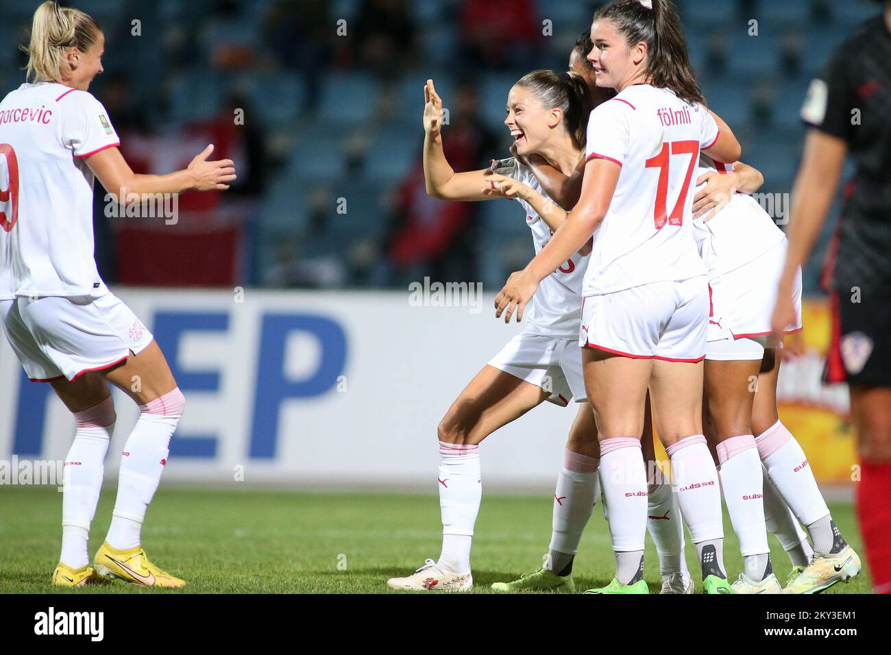 KARLOVAC, SEPTEMBER 02: Viola Calligaris of Switzerland celebrate after ...