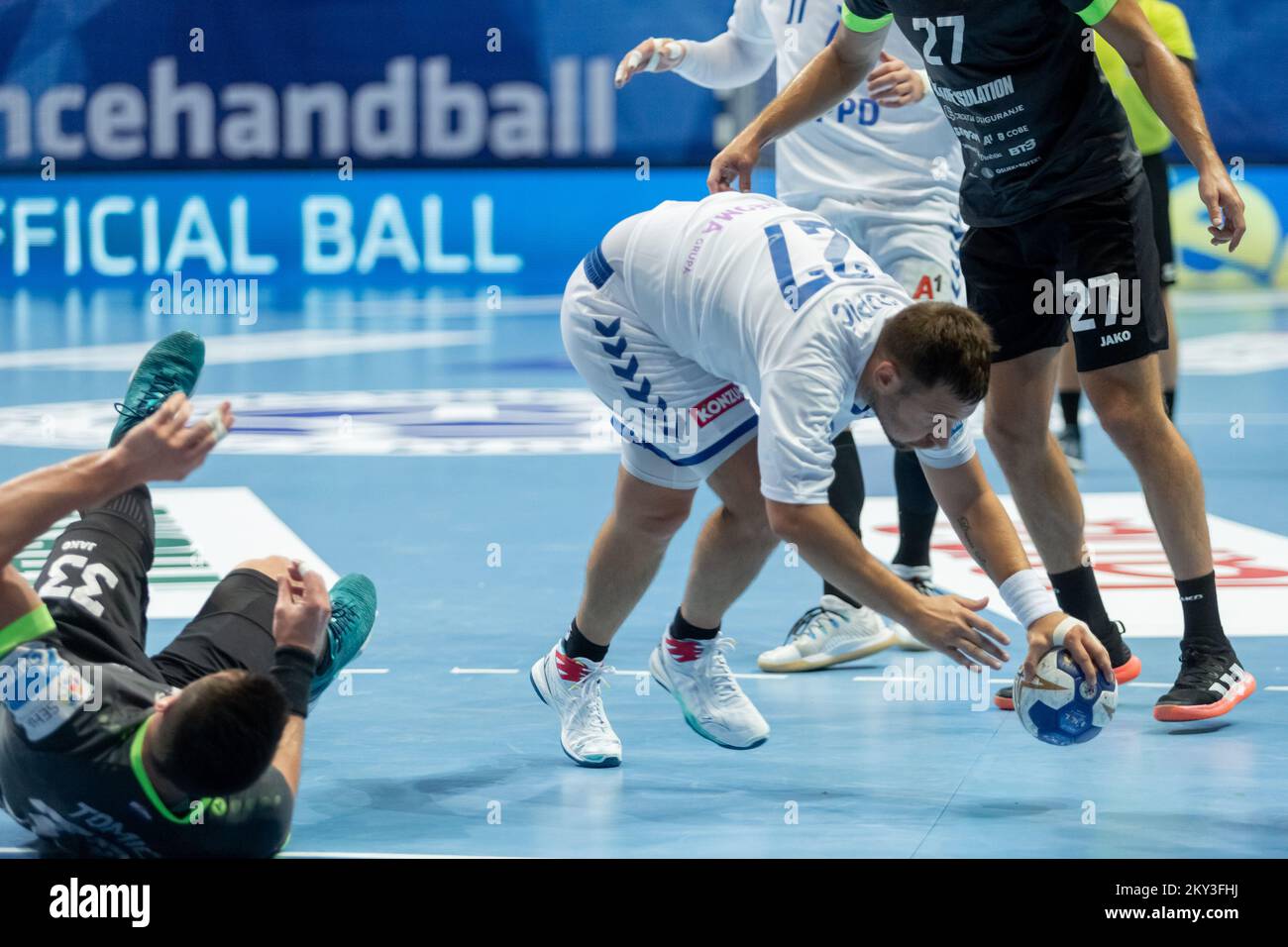 Final four SEHA league tournament Semi-final match between PPD Zagreb ...