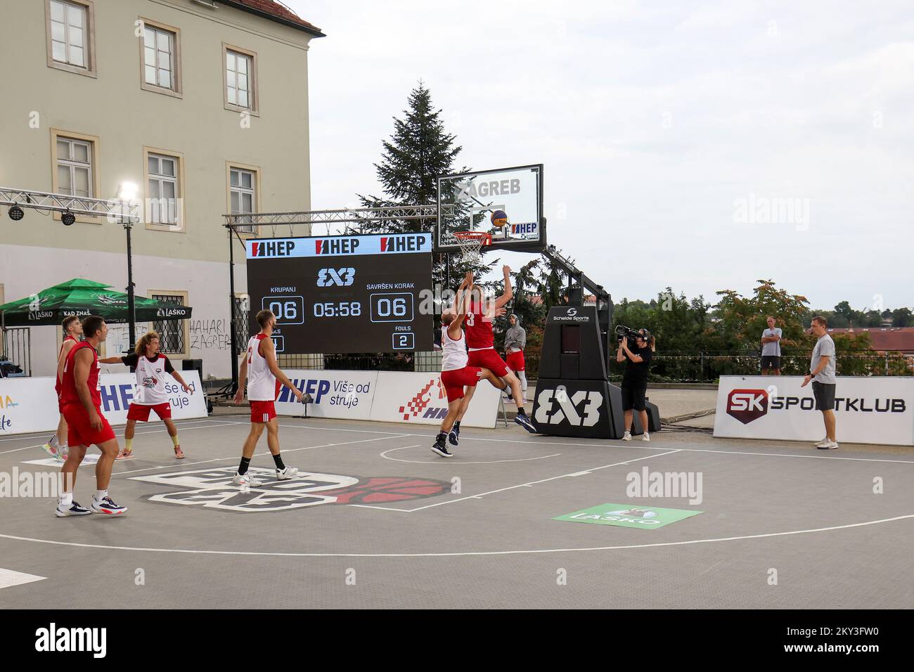 FIBA 3x3 Quest tournament held at Upper town in Zagreb, Croatia on ...