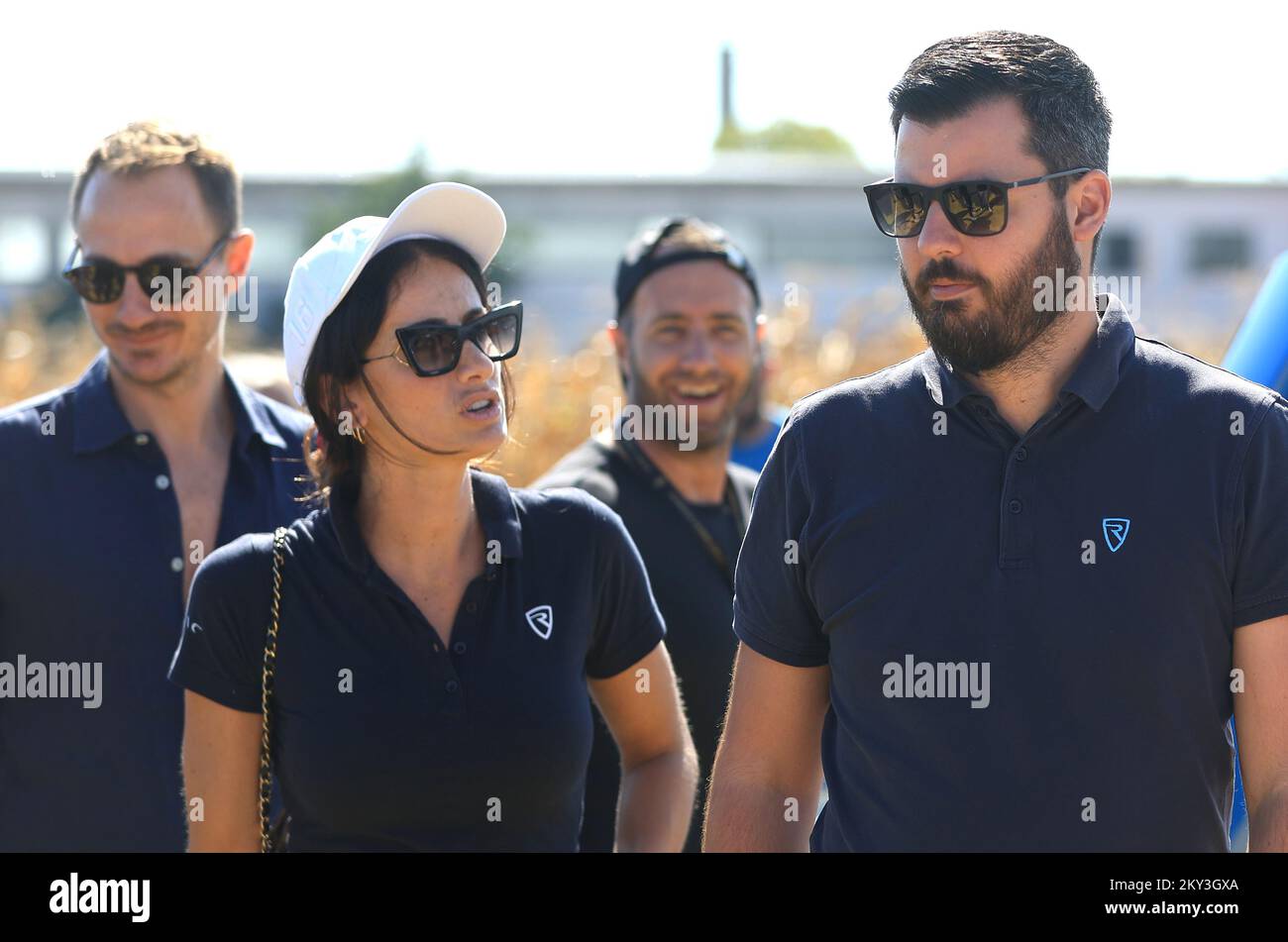 CEO of Bugatti Rimac Mate Rimac accompanied by his wife Katarina at the ...