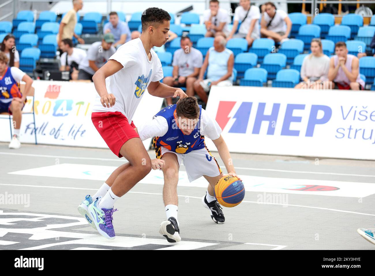 FIBA 3x3 Quest tournament held at Upper town in Zagreb, Croatia on ...