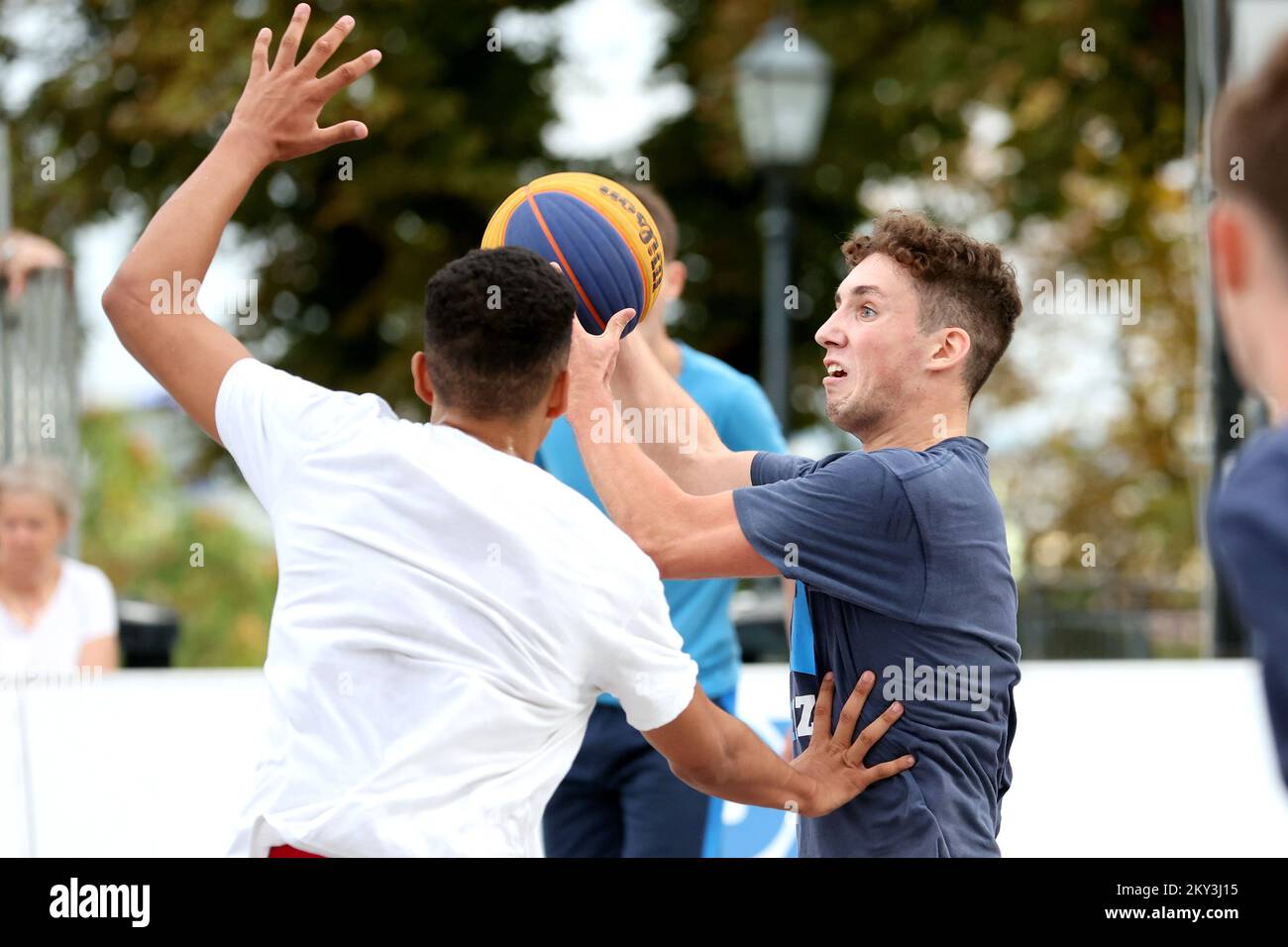 FIBA 3x3 Quest tournament held at Upper town in Zagreb, Croatia on ...