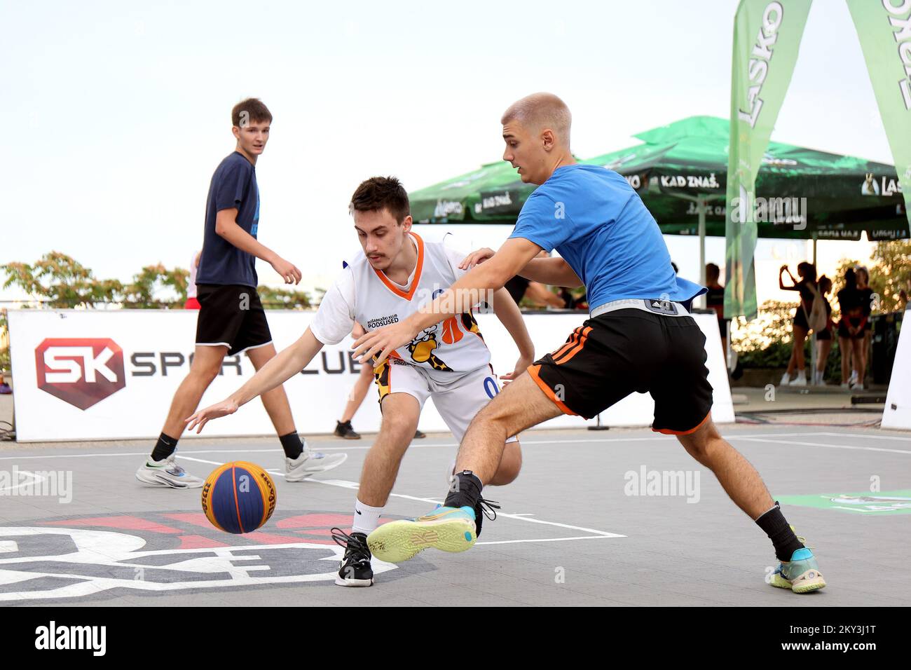 FIBA 3x3 Quest tournament held at Upper town in Zagreb, Croatia on ...