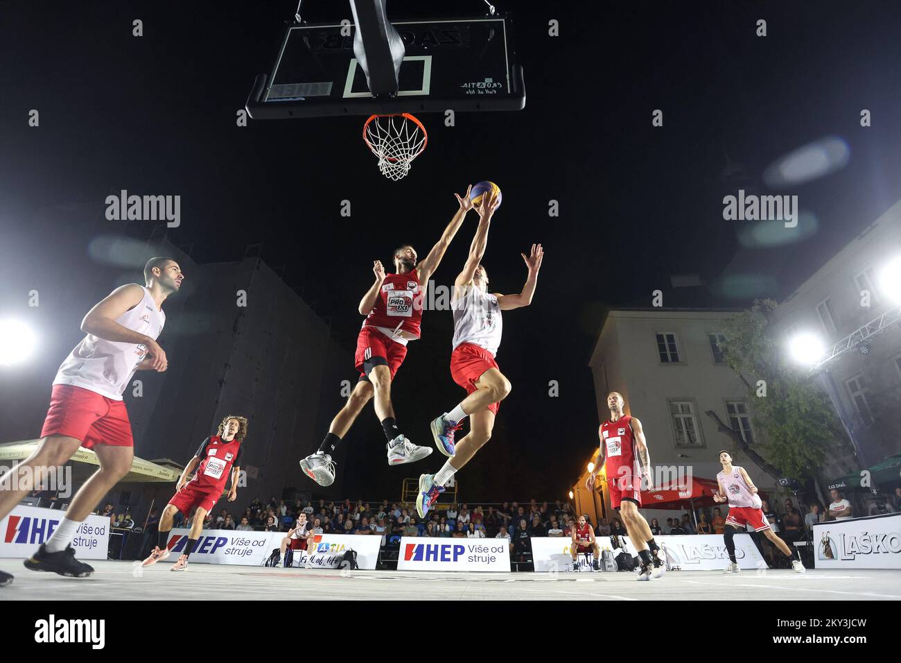 FIBA 3x3 Quest tournament held at Upper town in Zagreb, Croatia on ...