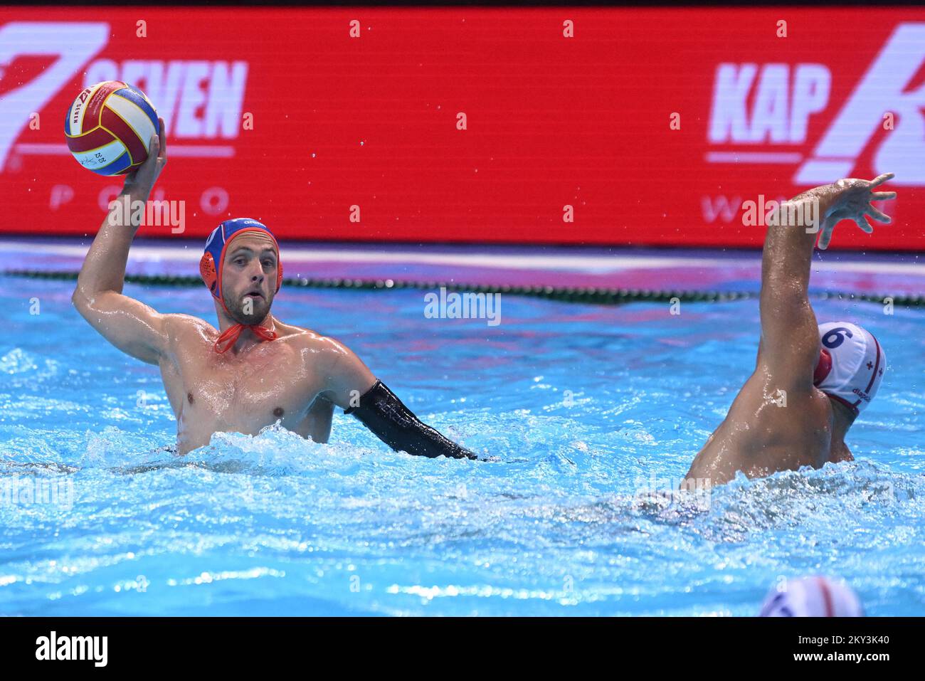 SPLIT, CROATIA - SEPTEMBER 4: Pascal Janssen of Netherlands in action ...