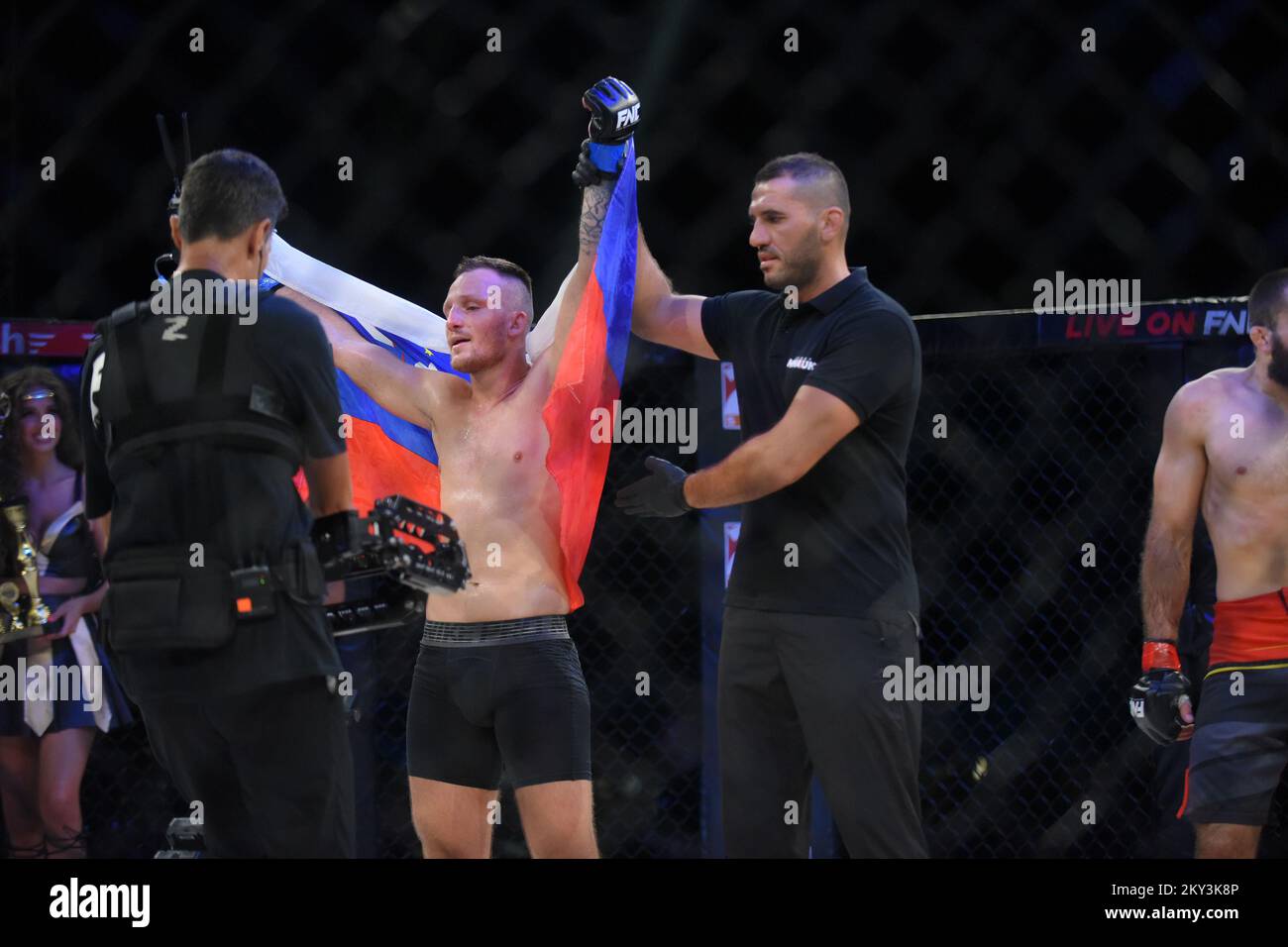 Nejc Preloznik fights against Denis Jurakic during Fight Nation ...