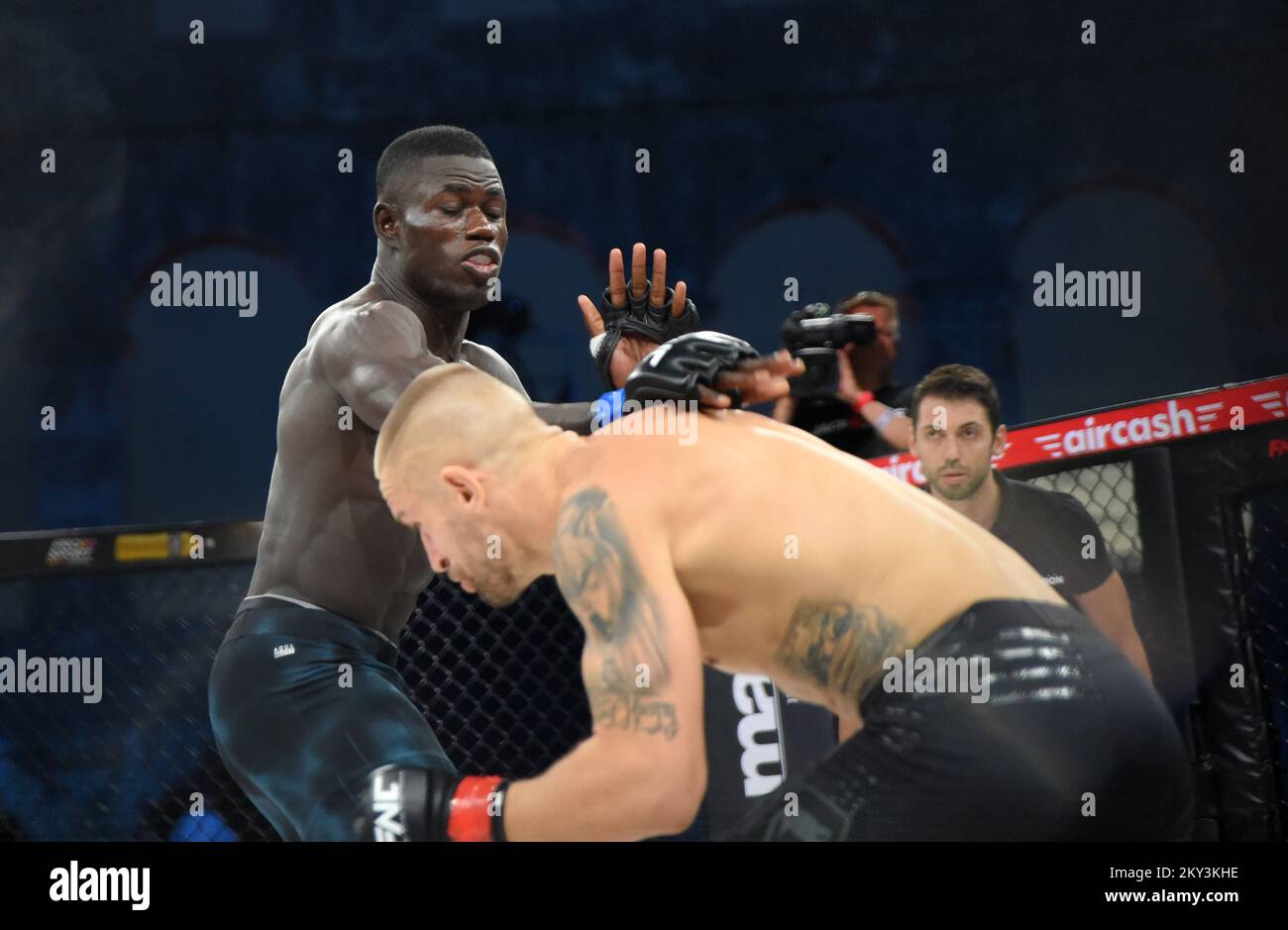 Ivan Sicaj fights against Samba Thiam during Fight Nation Championship ...