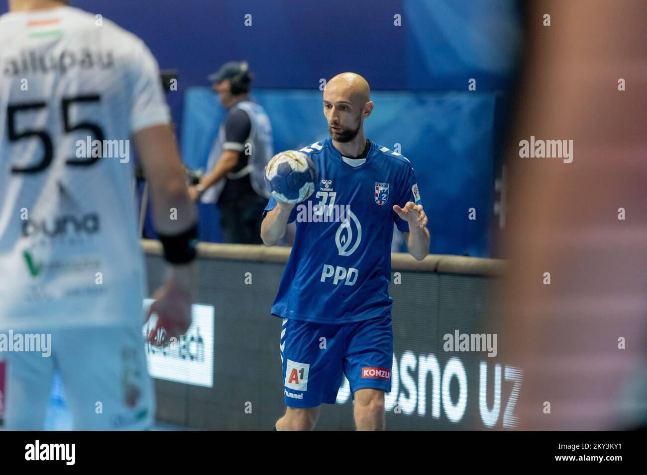 Timur Dibirov of PPD Zagreb during the final match of the SEHA Final 4 ...