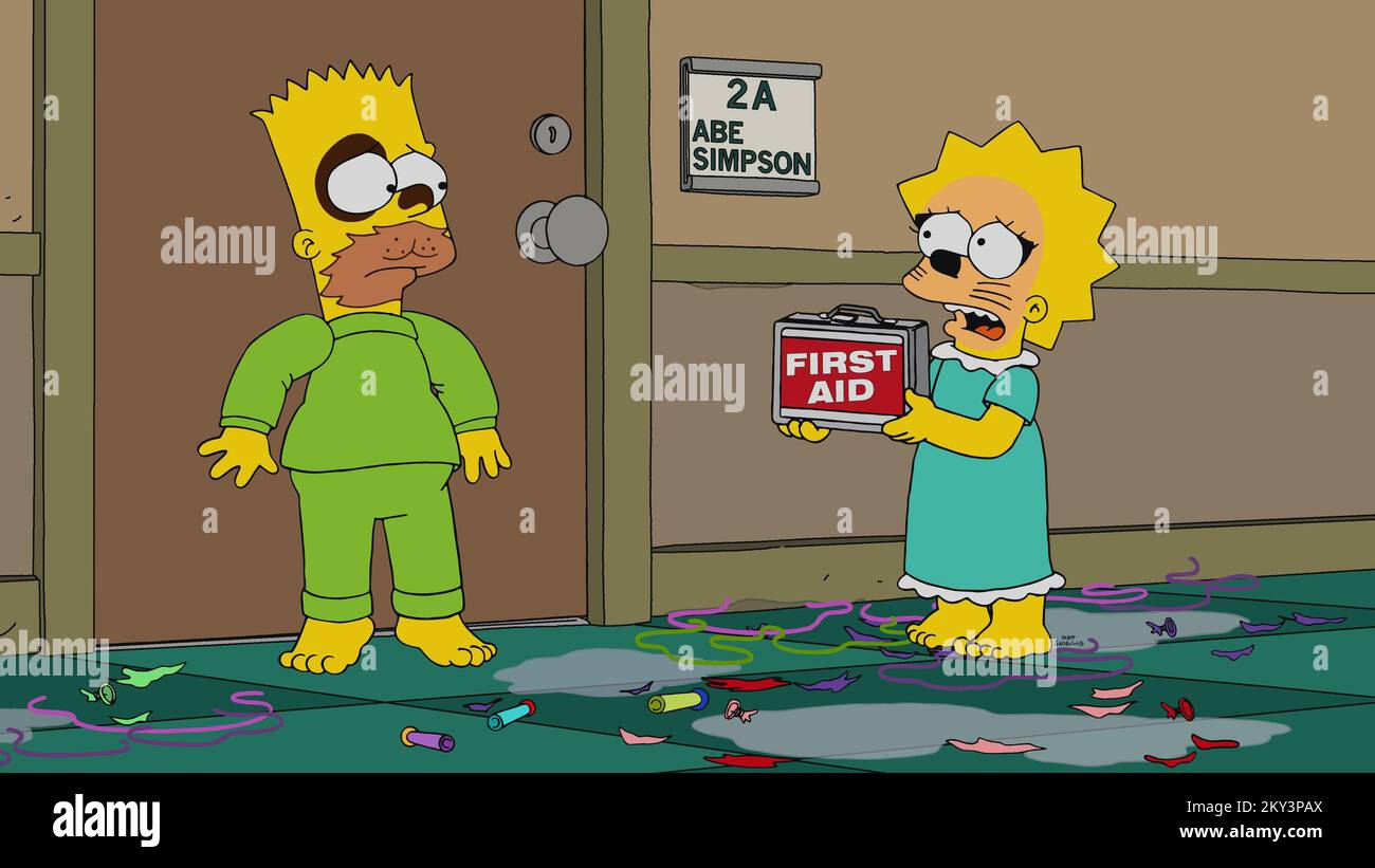 THE SIMPSONS, from left: Bart Simpson (voice: Nancy Cartwright), Lisa ...